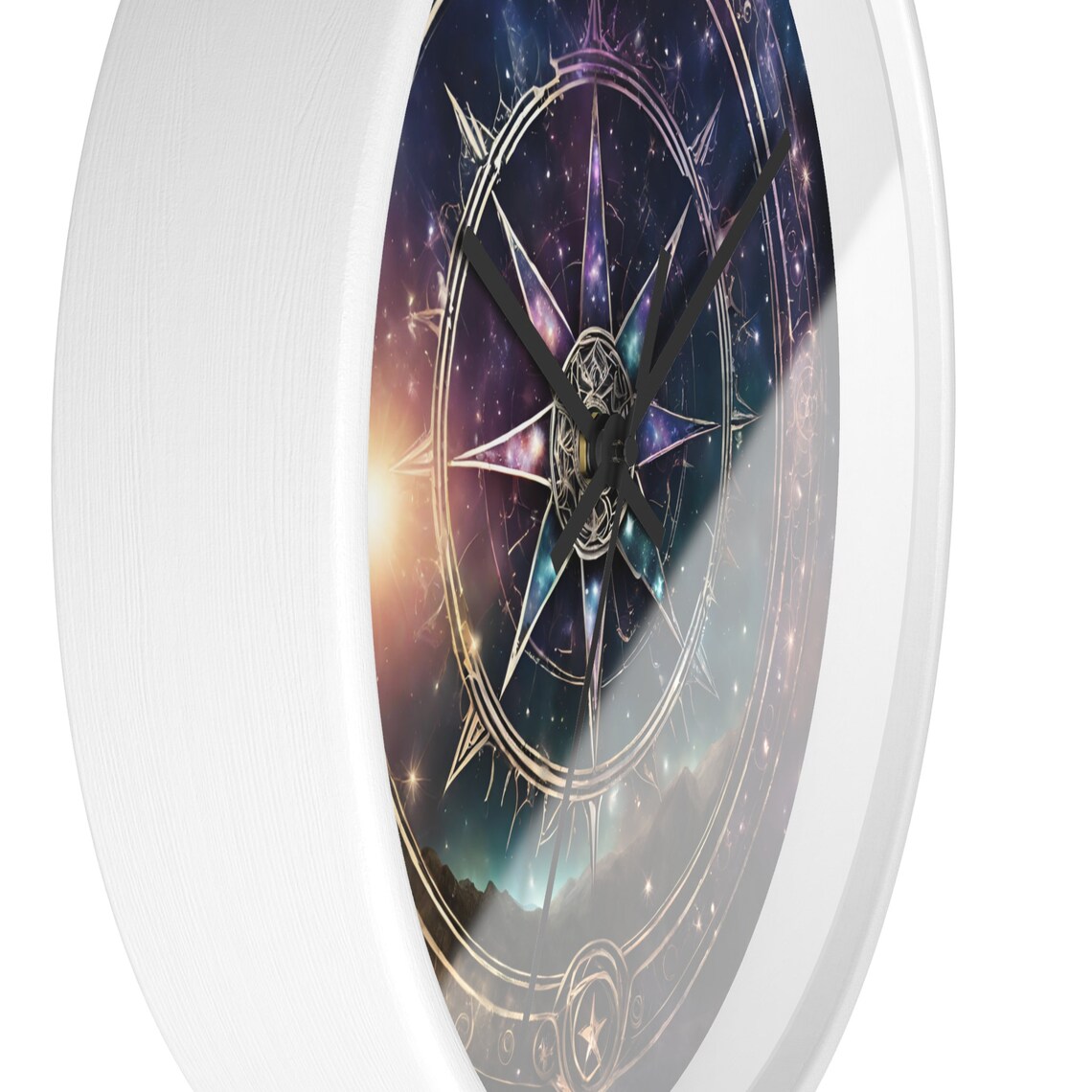 Solstice Star Wall Clock Aurora Borealis Galaxy Astronomy Wall Hanging ...