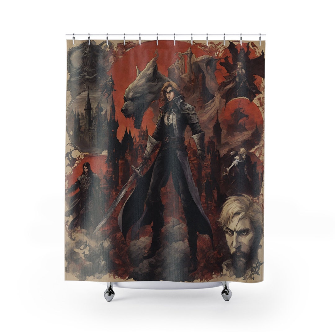 Castlevania Inspired Shower Curtain Video Game Collector Gift Belmont ...