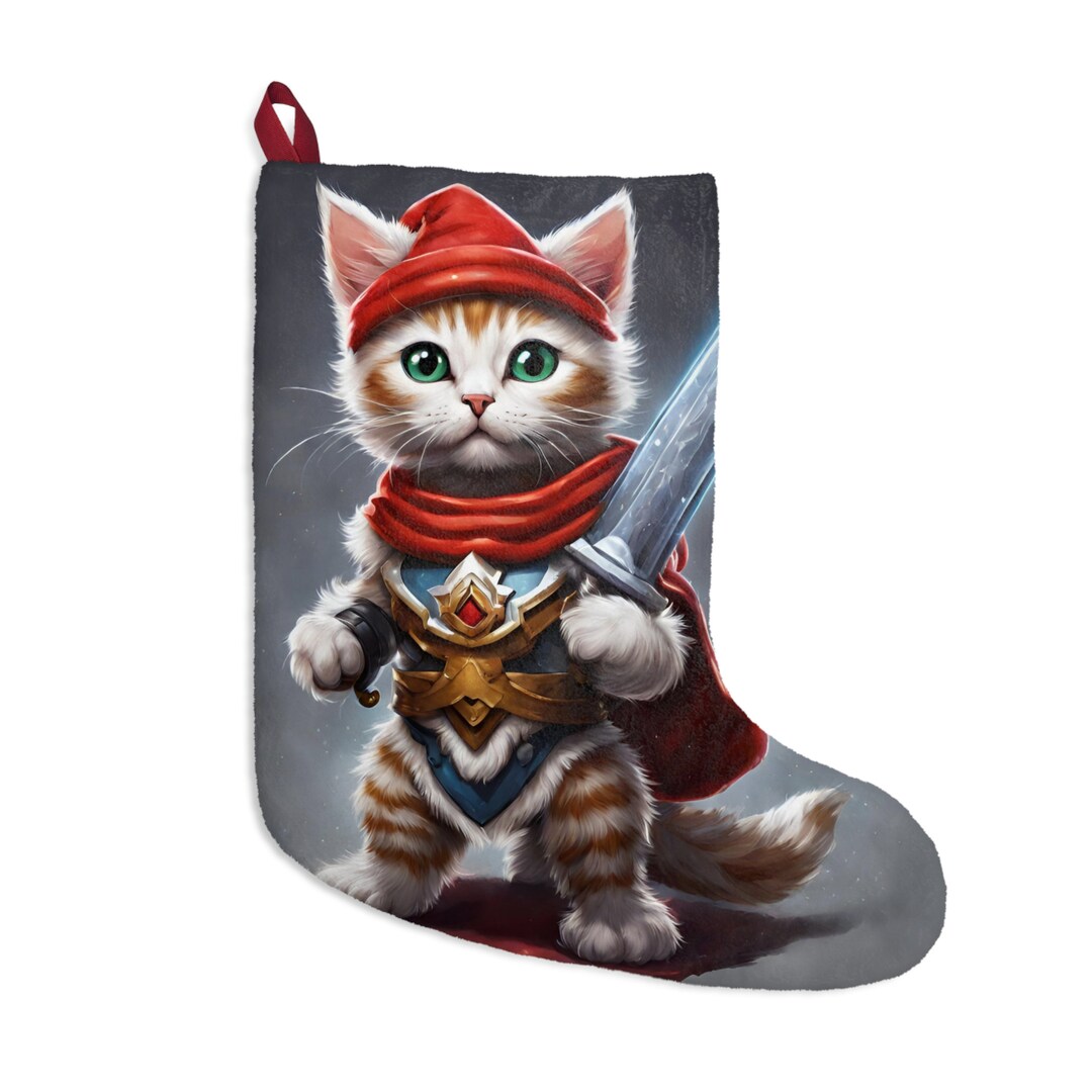 Christmas Stockings, Kids Adults Stockings, Cat Lovers Christmas Gift ...