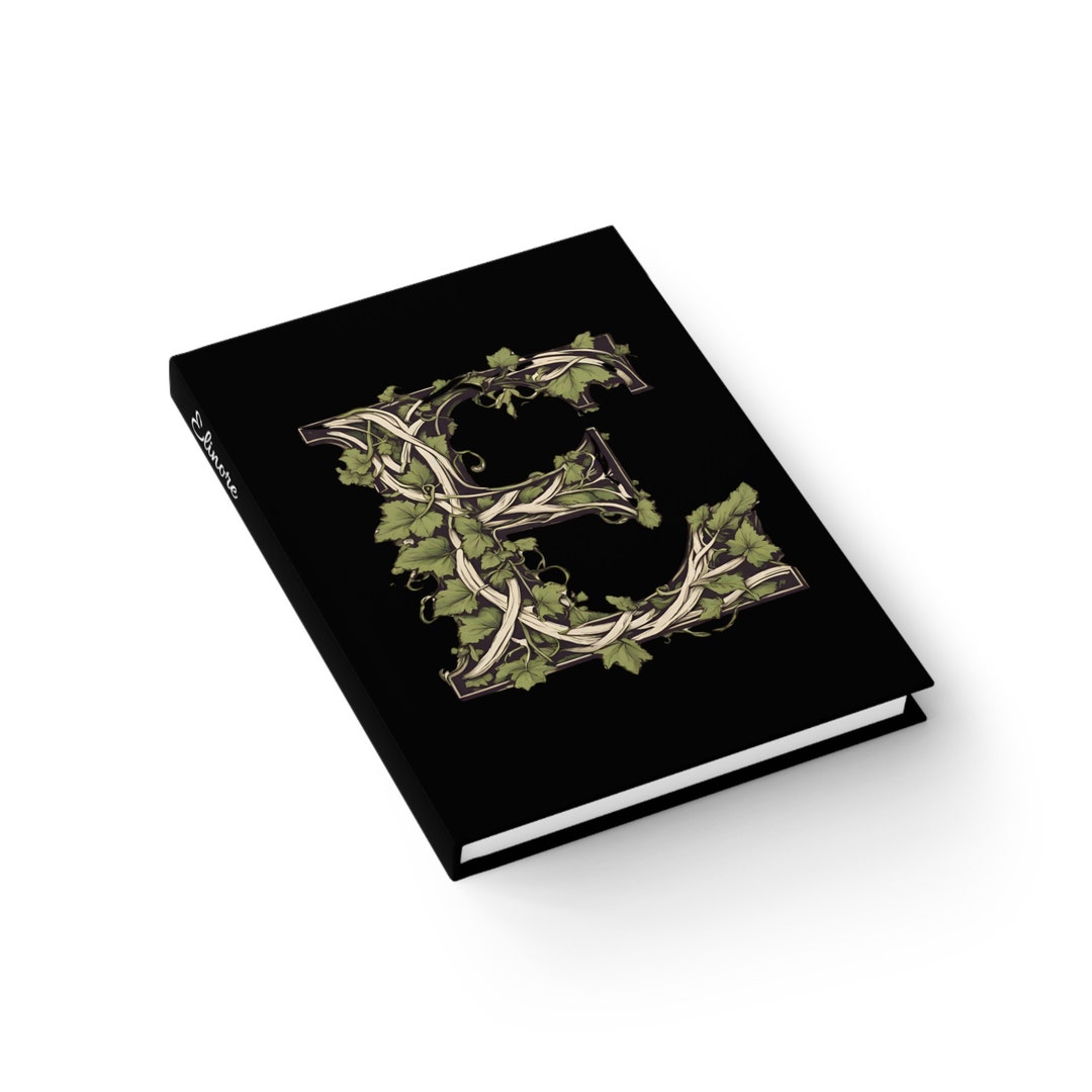 Personalized Letter E Diary Custom Companion Journal Hardcover Daily ...