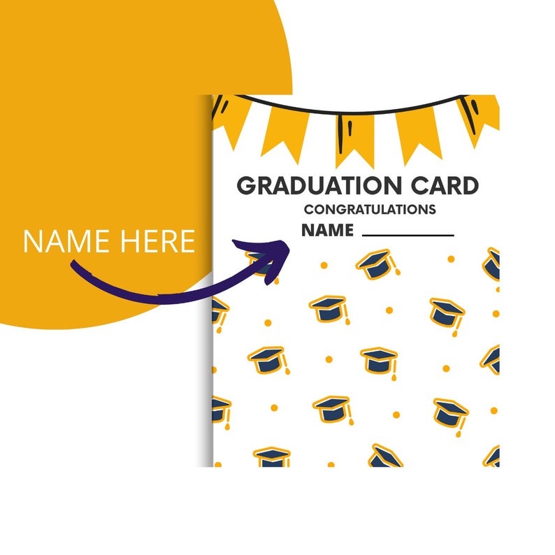 Instant Download Printable Graduation Cardcongratulation Etsy