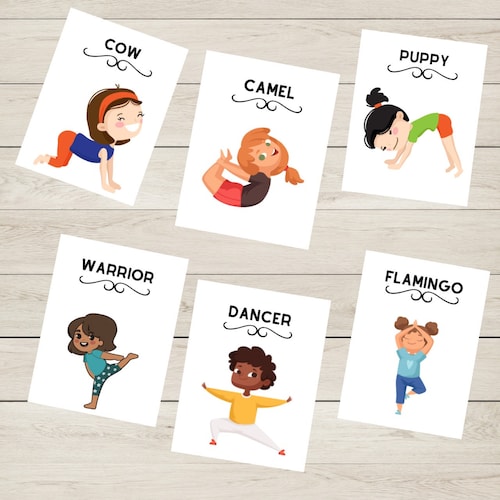Yoga Pose Cards for Kids A Mindfulness Calm Down Corner - Etsy