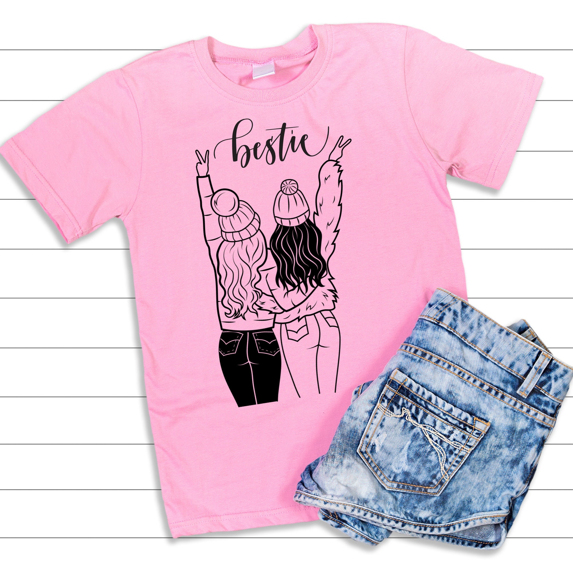 Mejores amigos Svg Día de la Amistad SVG Besties Svg - Etsy México