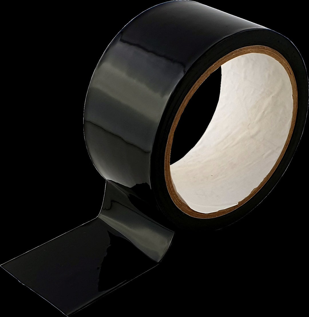 BDSM Black Bondage Tape Self Adhesive Static Adult PVC Bondage Tape Sex ...
