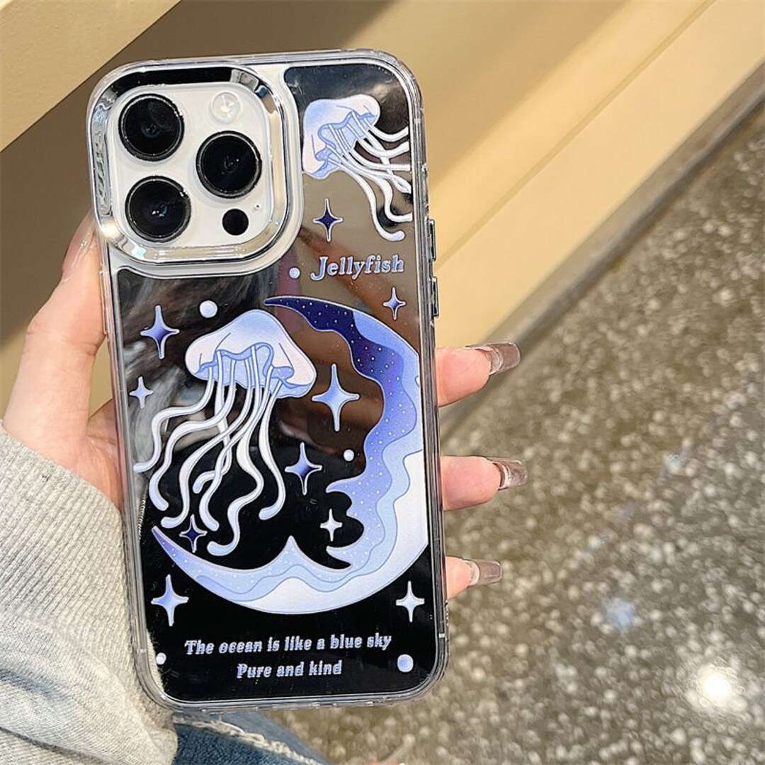 Cute Jellyfish Star and Moon Phone Case iPhone 14 13 12 11 Pro Max 14 ...