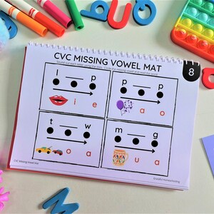 Learning Binder, CVC, Word Family, Kindergarten Learning, Phonics ...