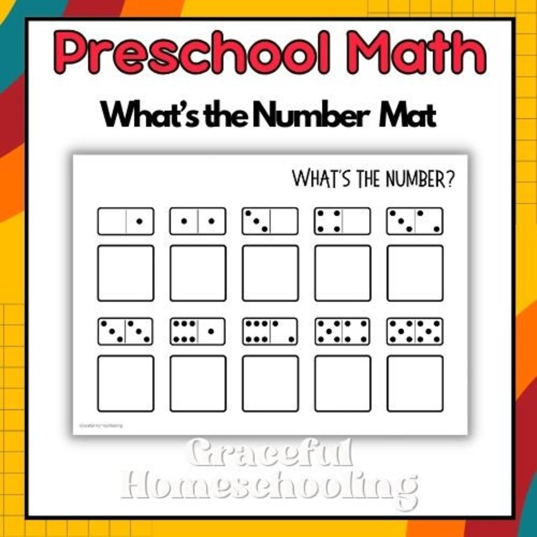 What's the Number Counting Mat, Counting Activity for Preschool ...