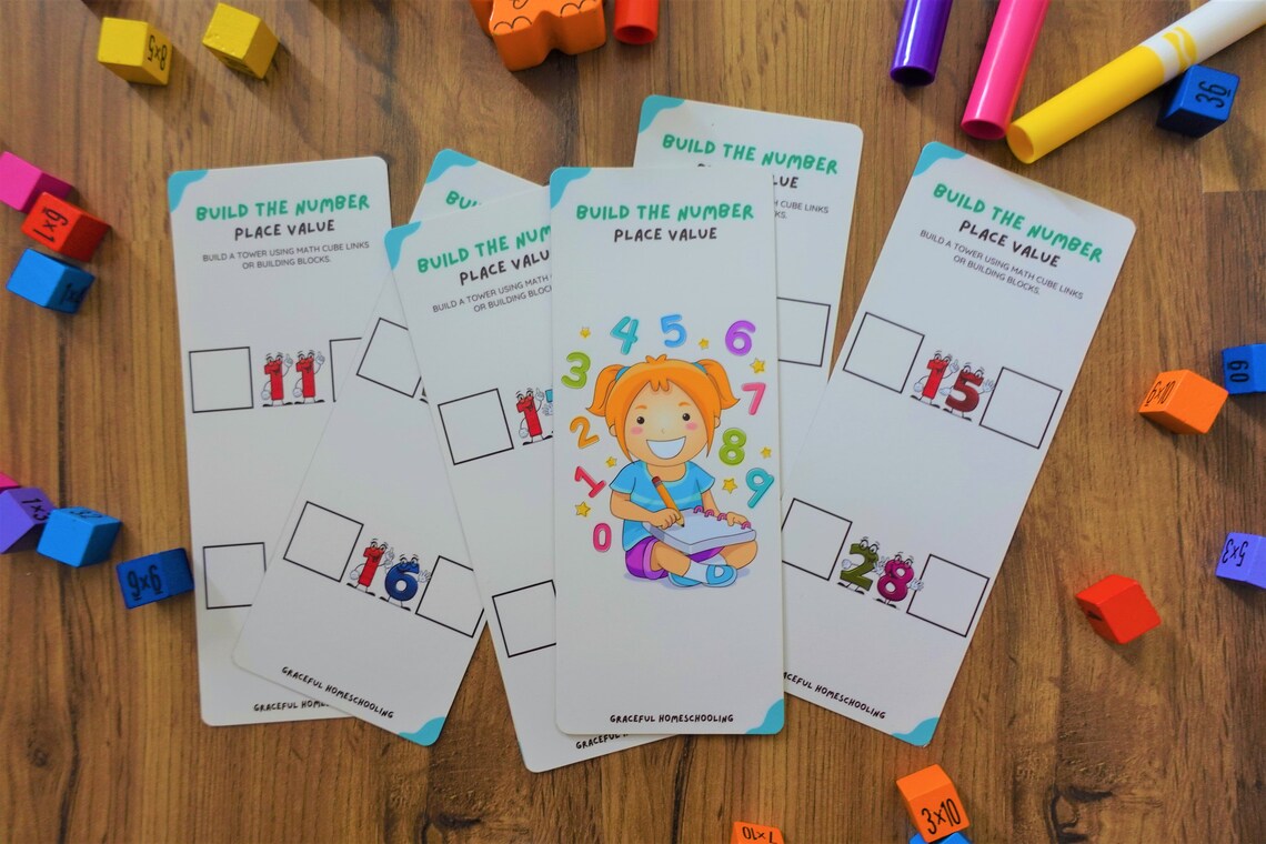 Place Value Printable Task Cards Primary Math for Classroom, Homeschool ...