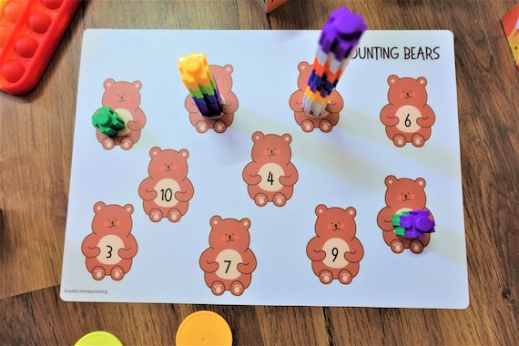 Counting Bears Preschool Math Learn to Count Counting - Etsy