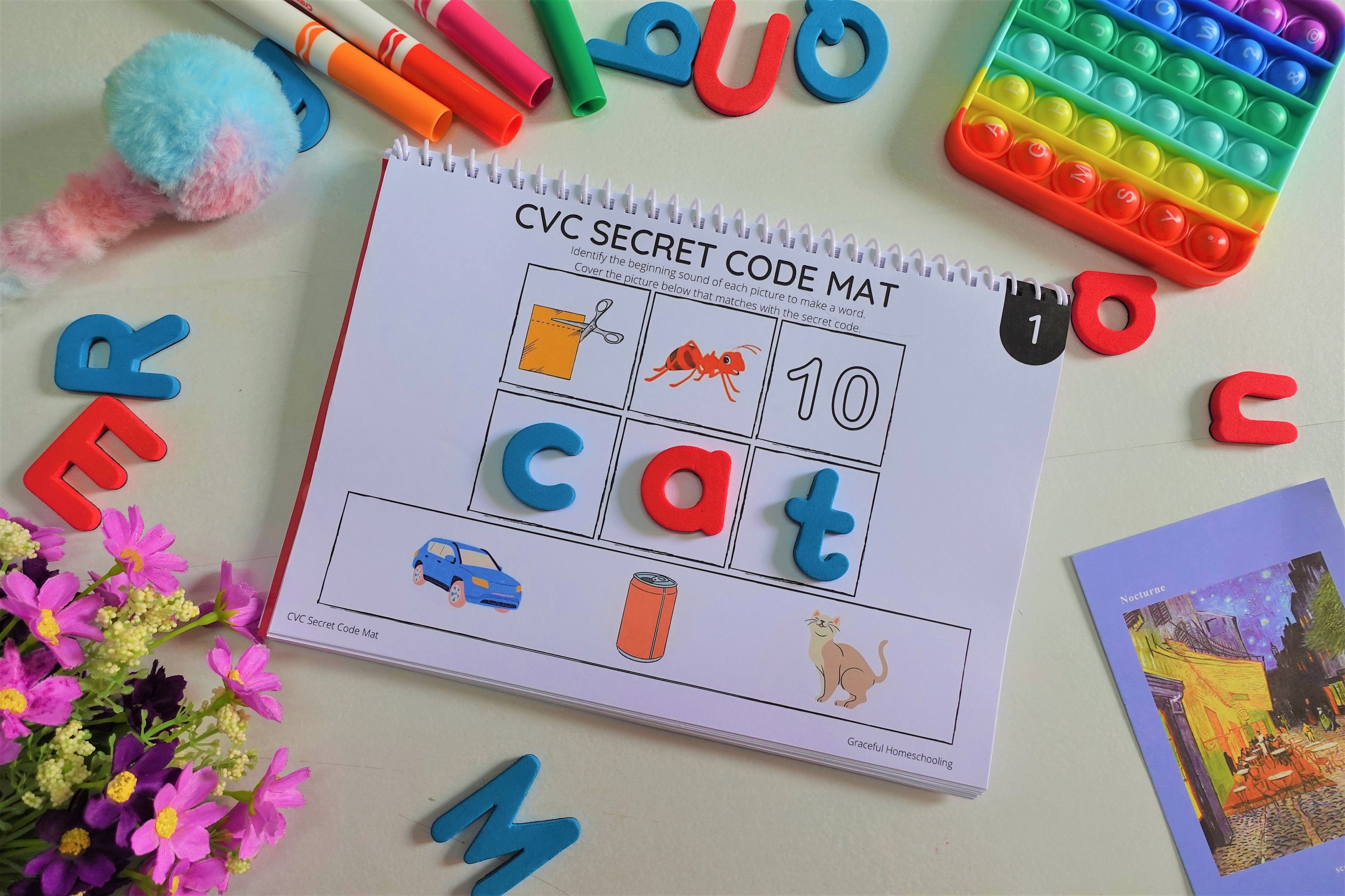 Learning Binder, CVC, Word Family, Kindergarten Learning, Phonics ...