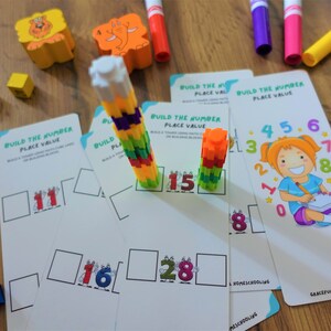 Place Value Printable Task Cards Primary Math for Classroom, Homeschool ...