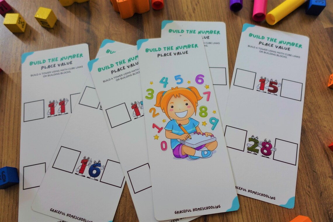 Place Value Printable Task Cards Primary Math for Classroom, Homeschool ...