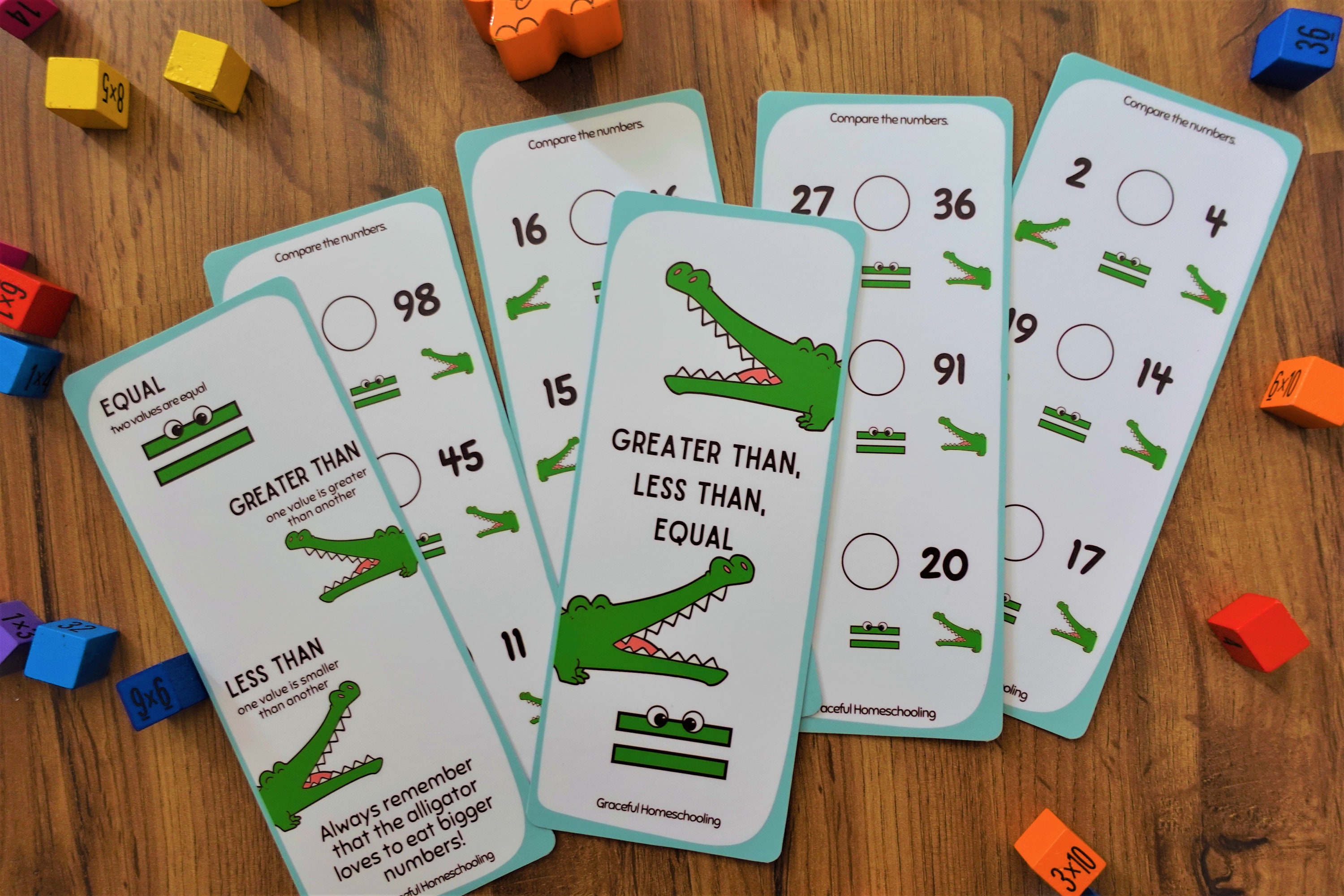 Comparing Number Math Printable for Preschool, Kindergarten, Classroom ...