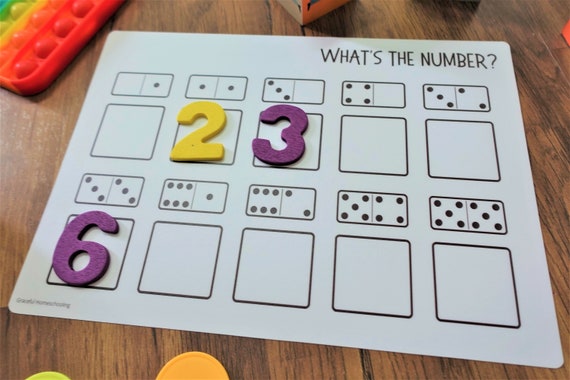 Whats The Number Counting Mat Counting Activity For Etsy