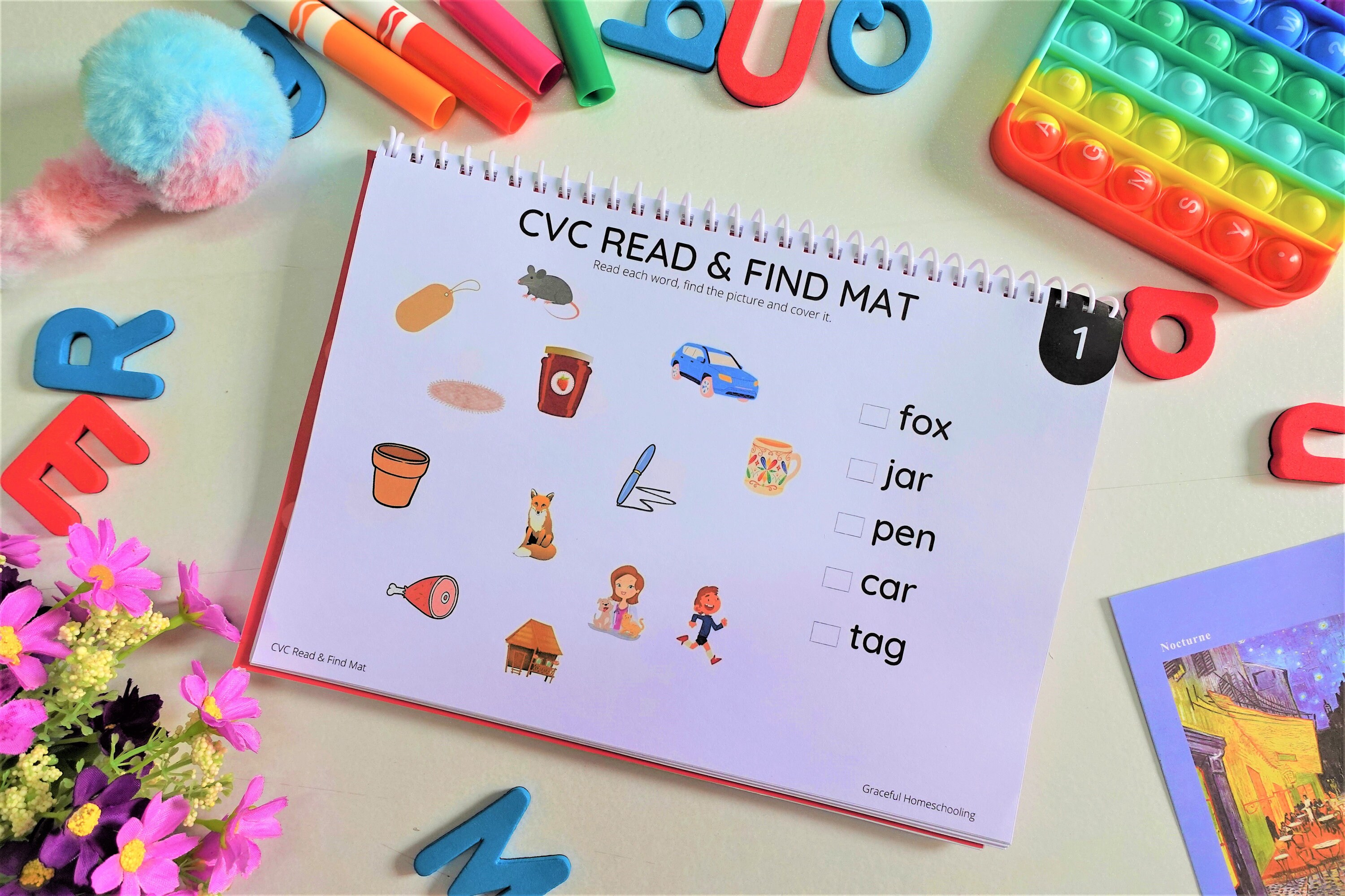 Learning Binder, CVC, Word Family, Kindergarten Learning, Phonics ...