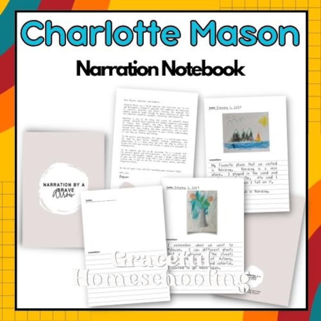 Narration Notebook for Kids Charlotte Mason Homeschool charlotte Mason ...