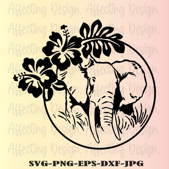Elephant Digital Clipart PNG EPS SVG File Cdr Label Cut Files - Etsy UK