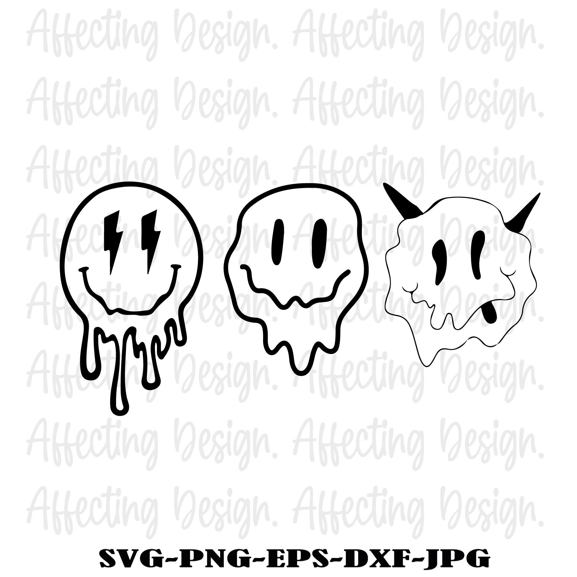 Trippy Smiley Face Coloring Page Coloring Pages