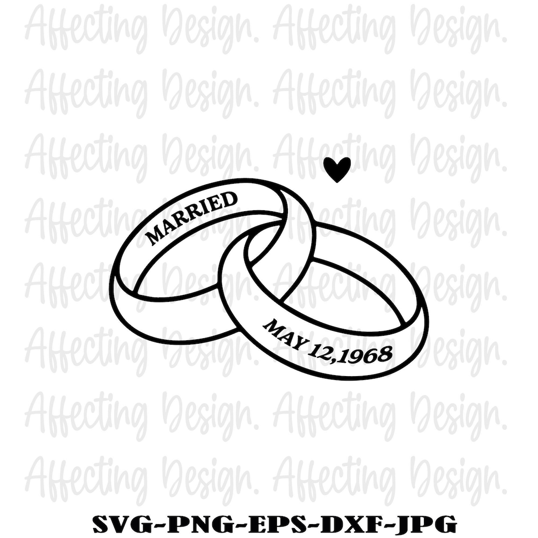 Wedding Rings#2 Wedding Rings Svg,customizable Product, CUSTOM, Rings ...