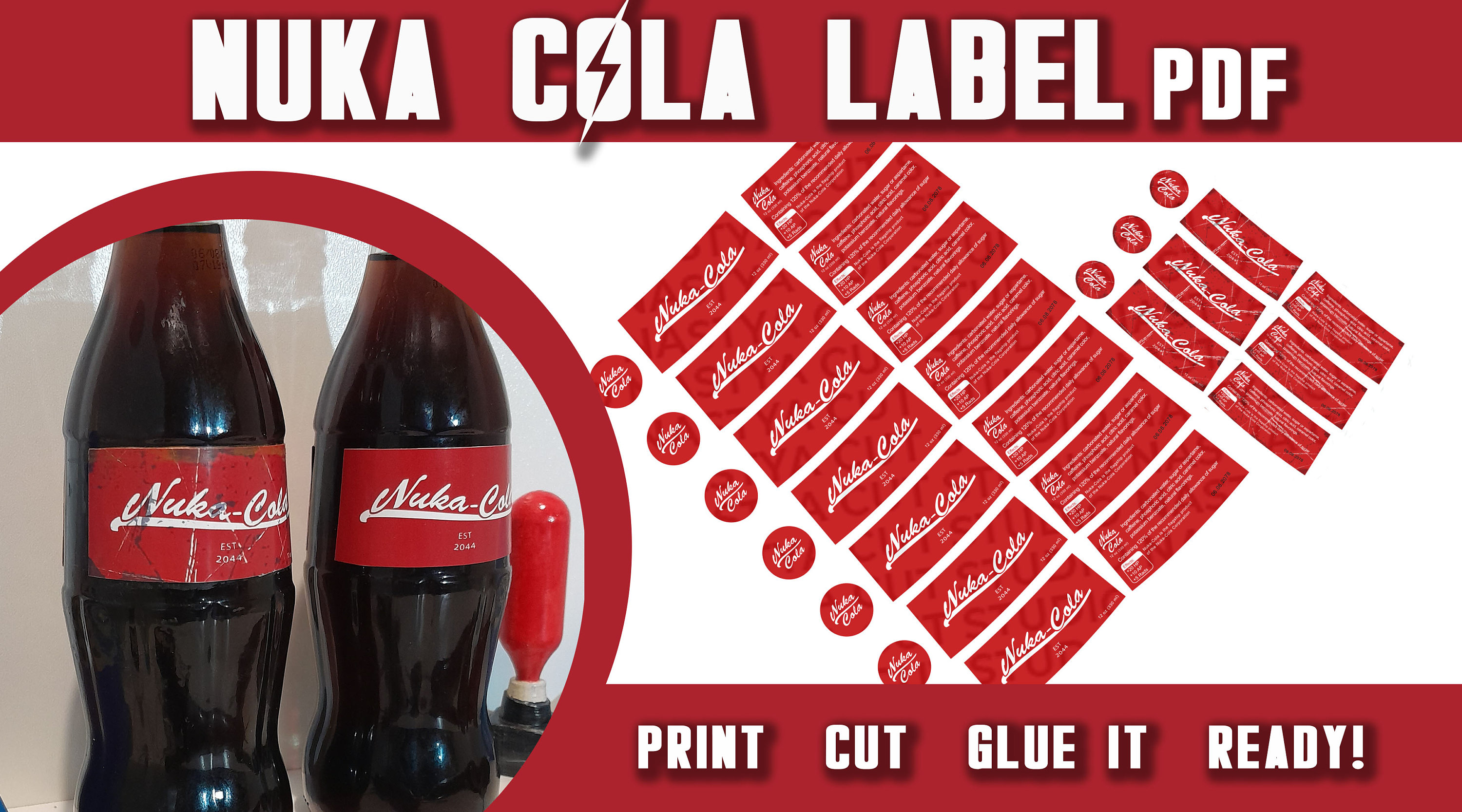Fallout Nuka Cola Labels