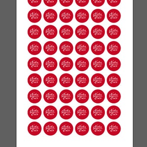 Cola Label Inspired for Fans Pdf Label Printable Digital Paper Fan Art ...