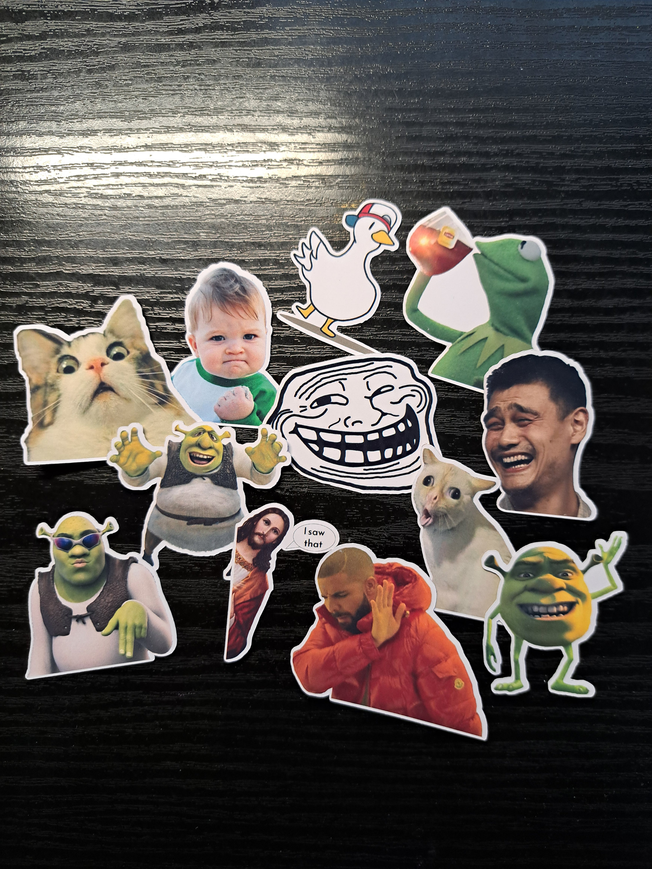 12 Pcs Meme Stickers Funny DIY Stickers Waterproof Vinyl Sticker Pack ...