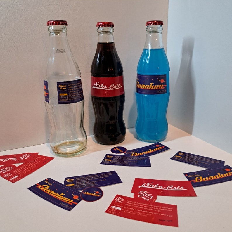 Nuka Cola Label Quantum Cola Fallout for Fans Sticker Label Fan Art ... Nuka Cola Label Quantum Cola Fallout for Fans Sticker Label Fan Art ...