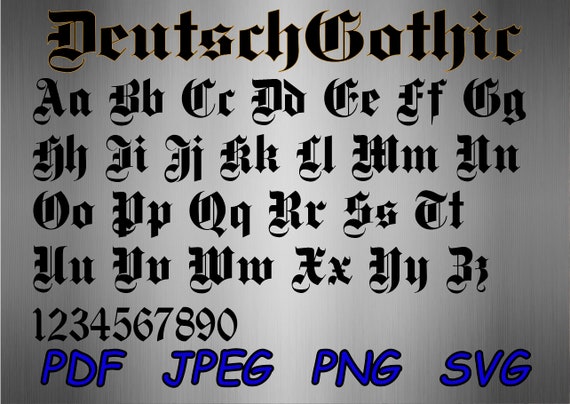 Gothic Alphabet Svg, Old English Font Svg, Blackletter Svg,, 42% OFF