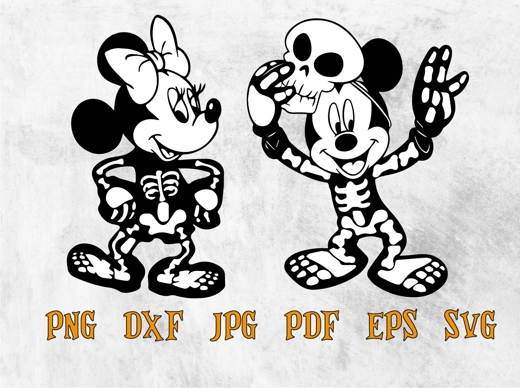 Halloween Svg Eps Png Dxf Jpg, Cut Files for Silhouette, Mickey Svg ...