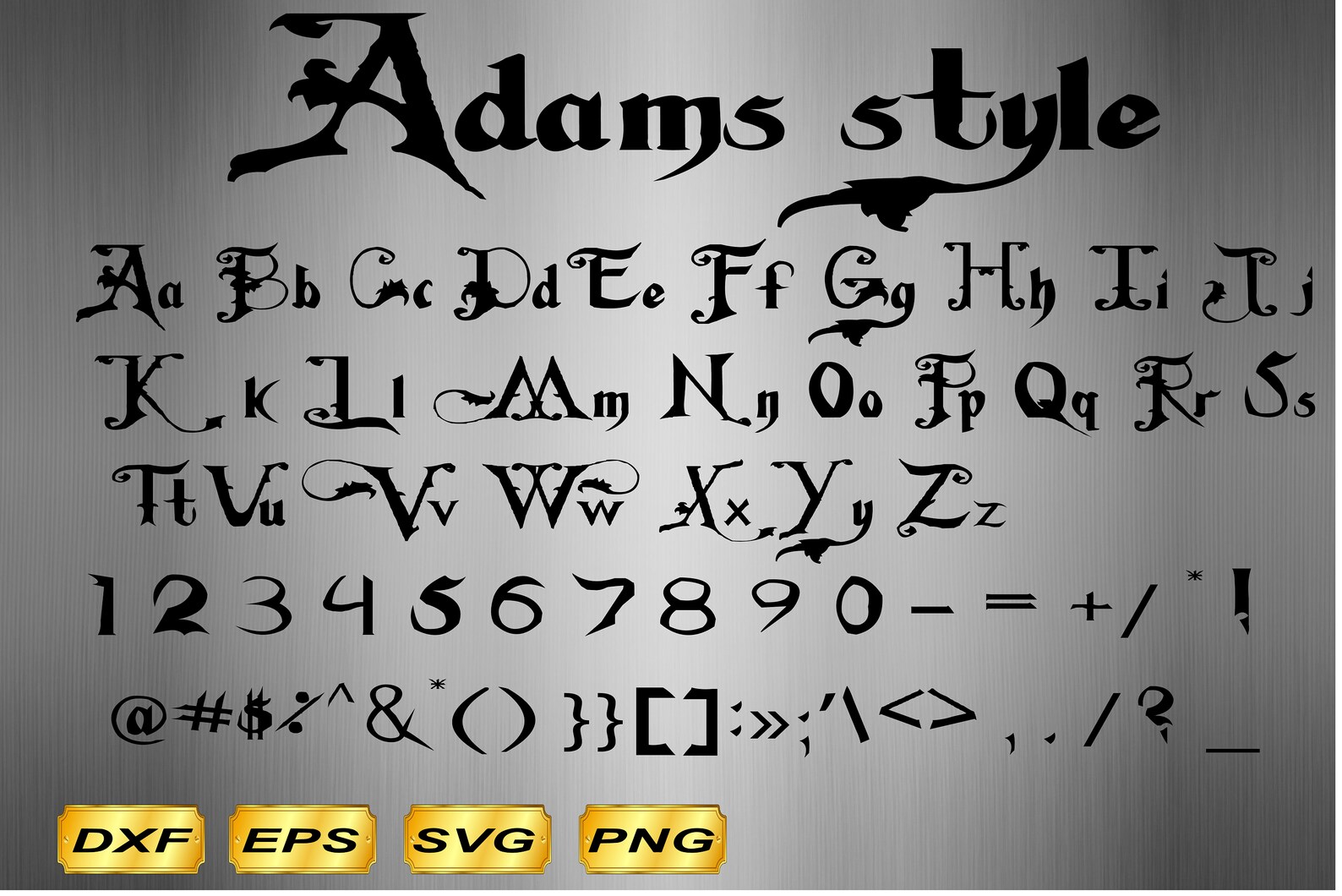 Alphabet Adams SVG Svg Family Adams Font Svg Letters - Etsy
