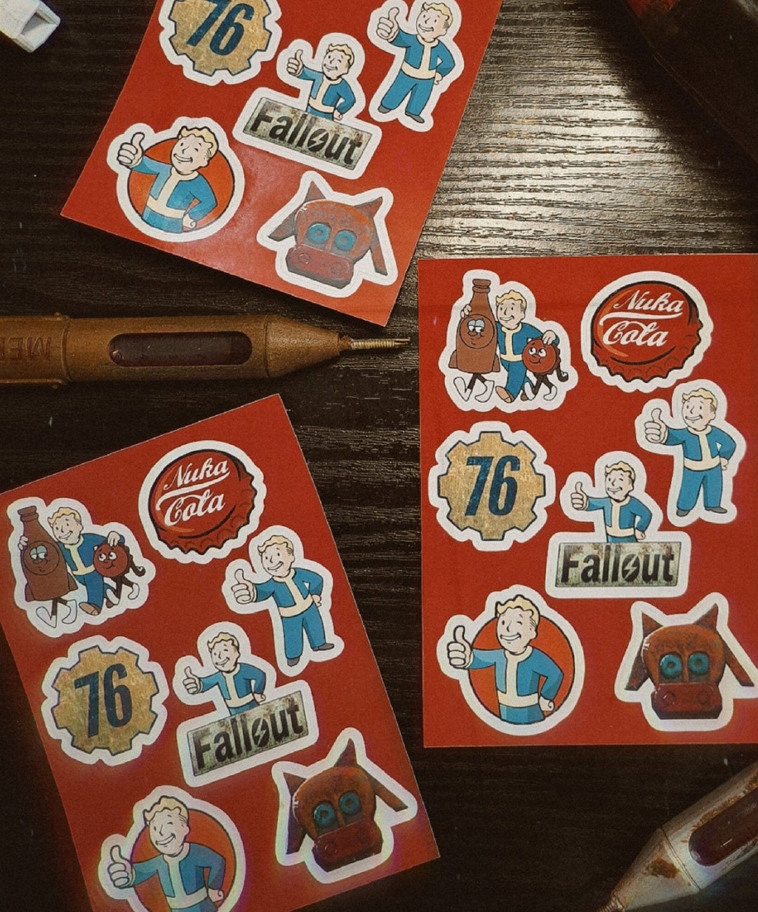 Fallout Nuka Cola Sticker Pack for Fans Sticker Fan Art Nuka Bottle ...
