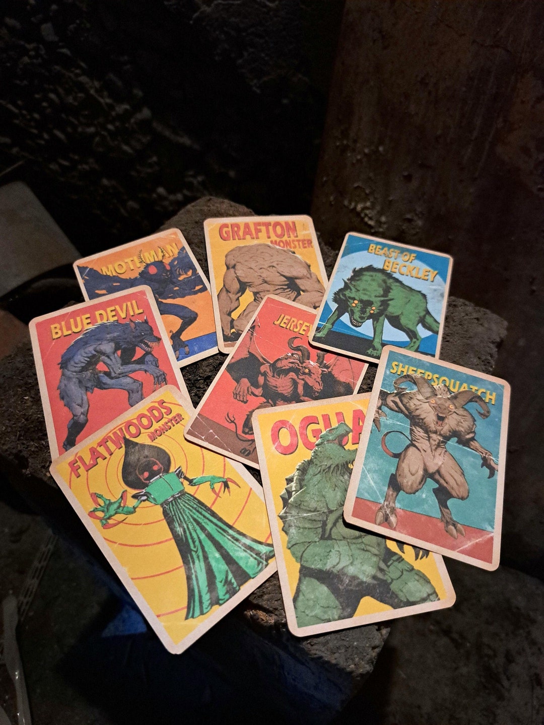 Cryptid Trading Cards Replica Set for Fallout Collectors Fallout Gift ...