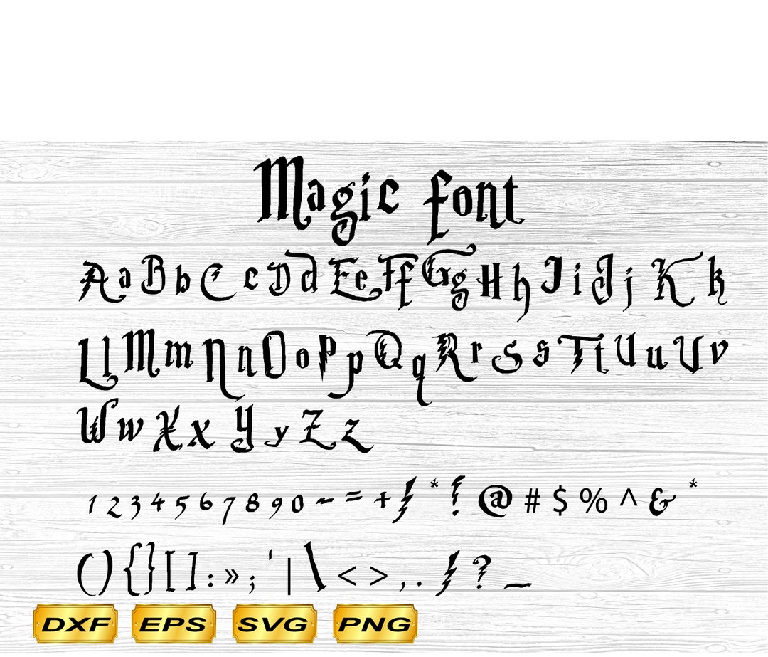 Magic Alphabet , SVG, Magic Font, Svg Old Letters, Customize Gift Svg ...