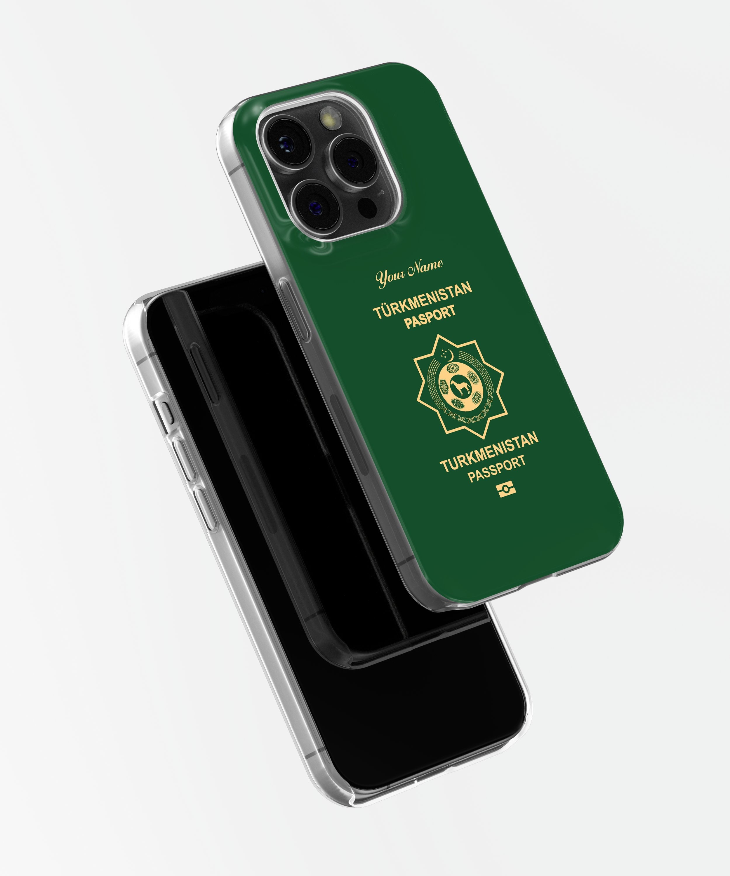 Turkmenistan Passport iPhone Case, iPhone 15, 14, 13, 13, Pro Max, Plus ...