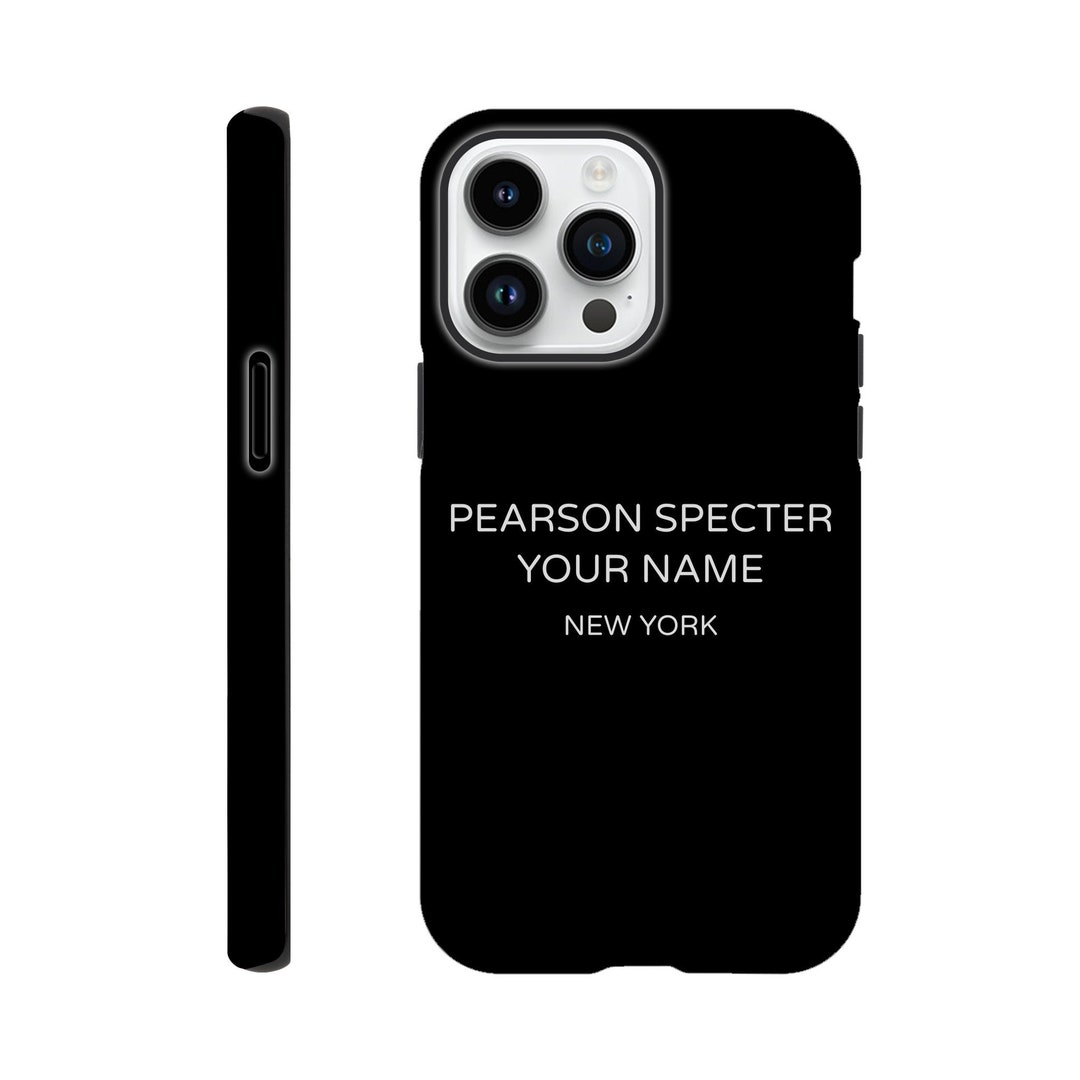 Suits TV Show Pearson Specter Your Name iPhone Tough Phone Case, 15/14 ...