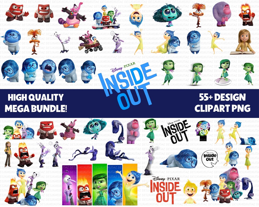 Inside Out 2 PNG, Clipart Bundle, Inside Out 2 Download, Inside Out SVG ...