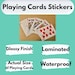 Playing Cards Vinyl Stickers | Die-cut Waterproof Glossy | Poker Cards ...