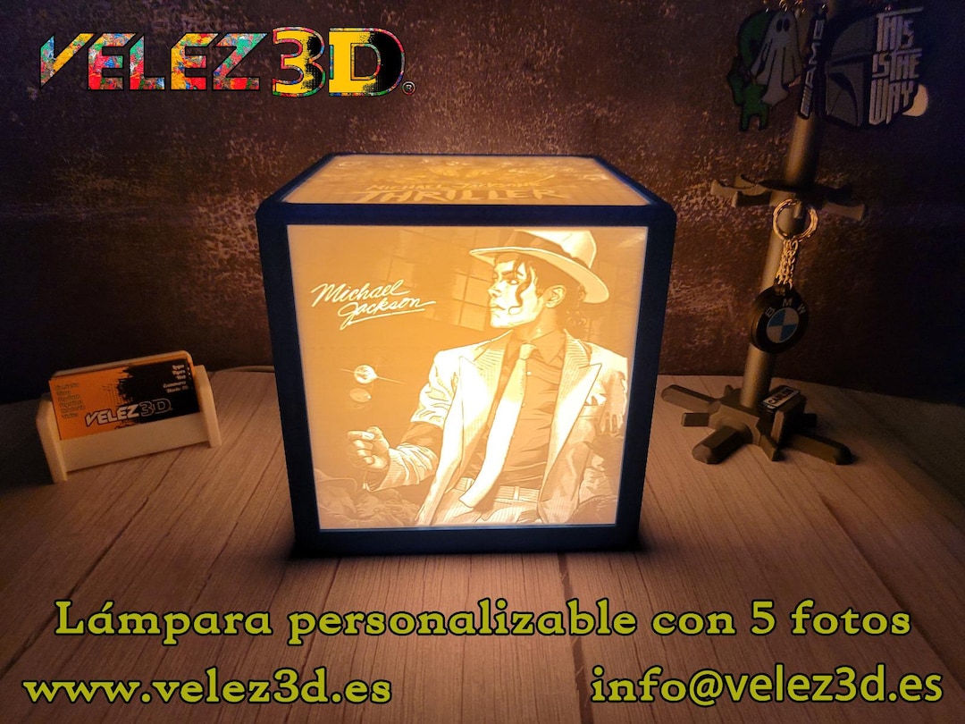 Personalized michael Jackson Led Lamp - Etsy