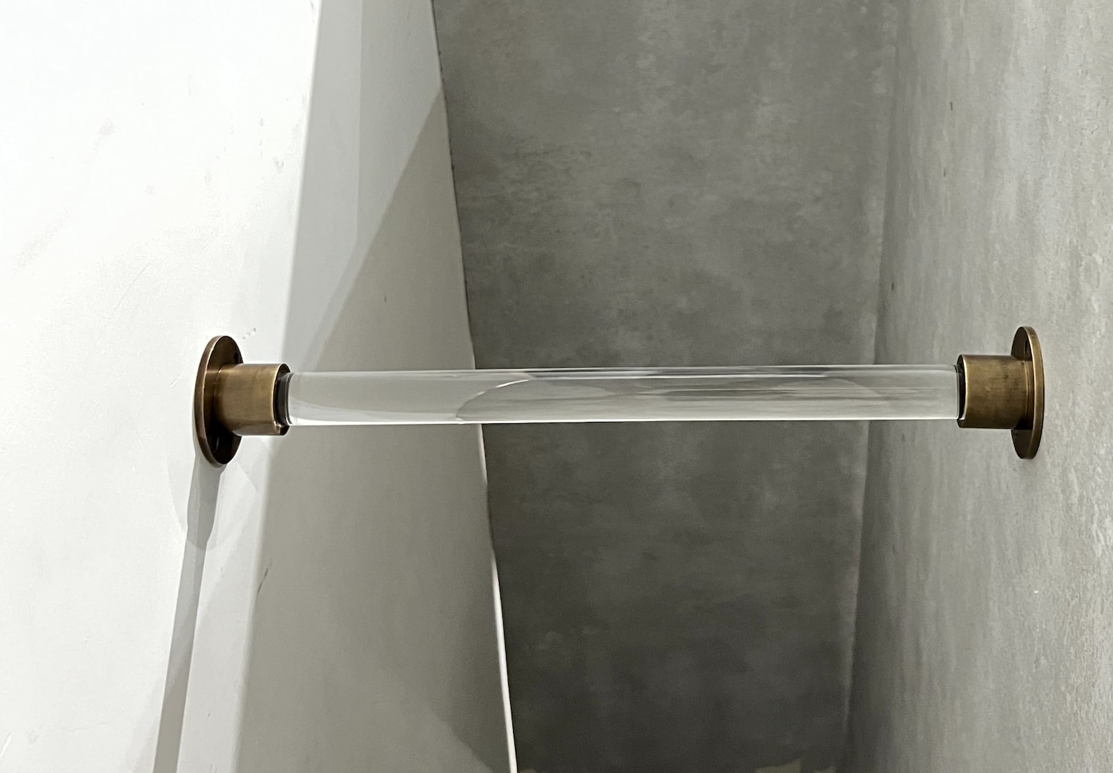 Modern Lucite Laundry Rod With Solid Brass Hardware-shower - Etsy