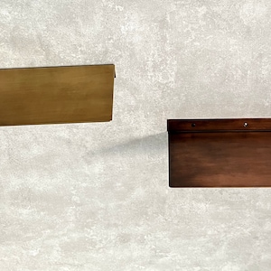 Handmade Solid Brass Floating Shelf - Antique Finish - Etsy
