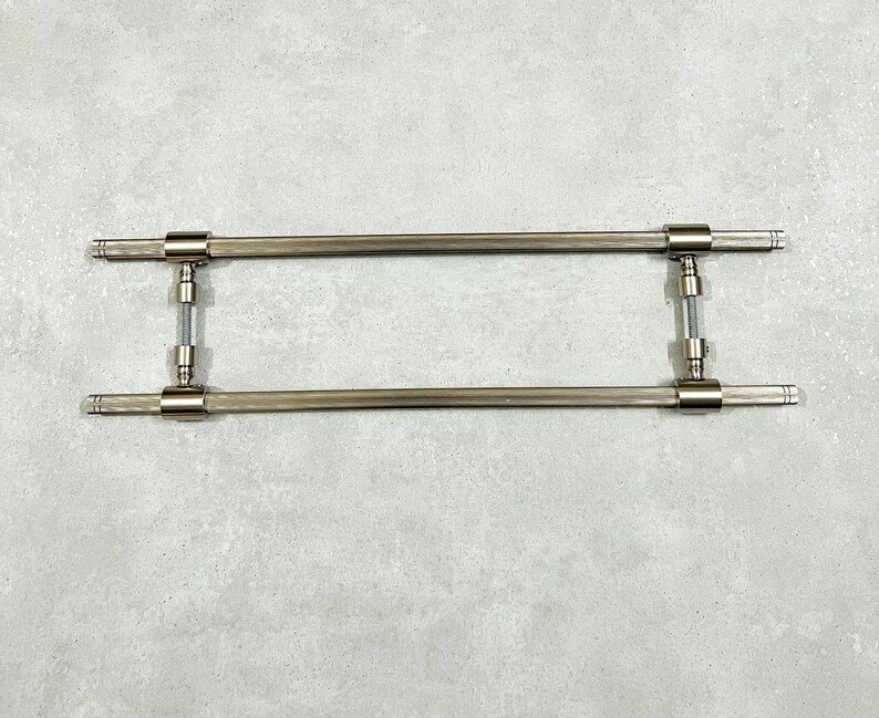 Customize Solid Brass Door Handle Back to Back Door Pulls - Etsy