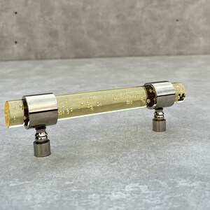 Brass Bubble Lucite Knobs & Pulls, Modern Cabinet Knobs, Drawer Knobs Pulls, Lucite Handle ...