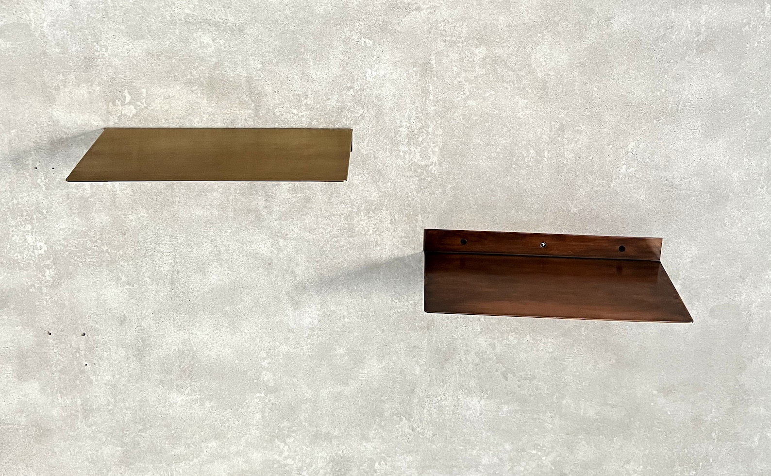 Handmade Solid Brass Floating Shelf - Antique Finish - Etsy