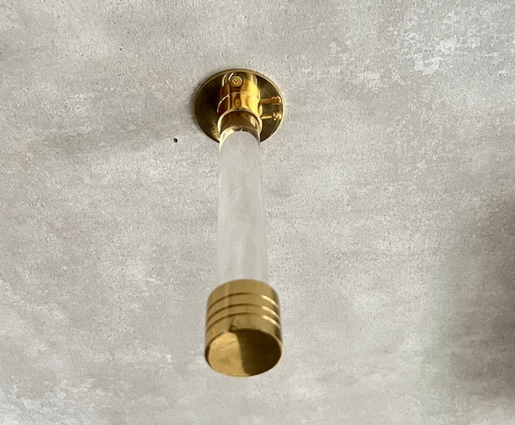 Solid Brass Lucite Projection Hook Handmade Brass Hook Lucite - Etsy