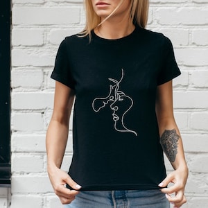 One Line Machine Embroidery Design. 8 Sizes. Lovers Embroidery Design ...