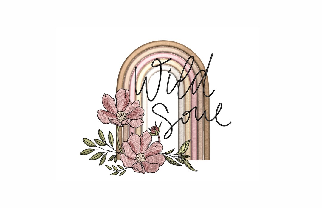 Boho Machine Embroidery Design. 3 Sizes. Wild Soul Embroidery Design ...