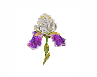 Iris Embroidery - Etsy