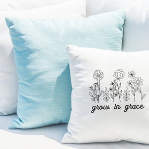 Grown in Grace Machine Embroidery Design. 5 Sizes. Christian Embroidery ...