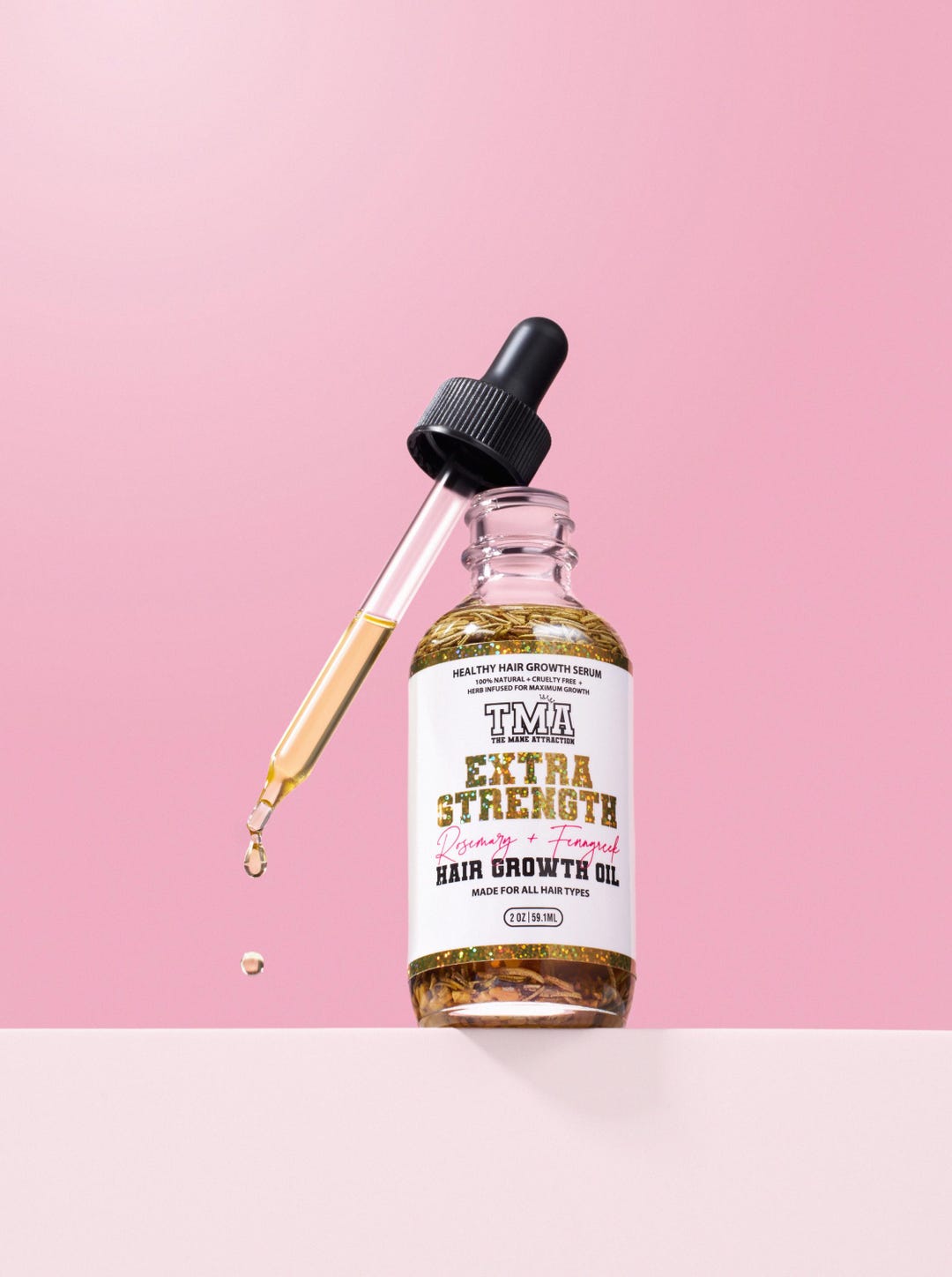 Extra Strength Herbal Hair Growth Oil | Rosemary, Fenugreek, Castor ...