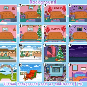 Custom Simpsons Portrait From Your Photo Personalized Family Digital ...